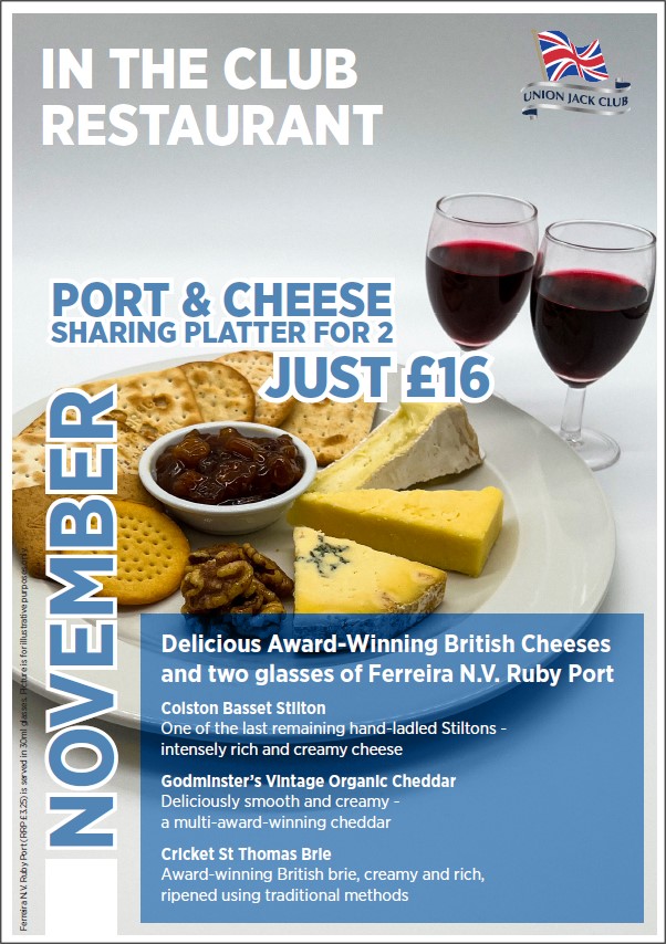 Union Jack Club Restaurant Menu